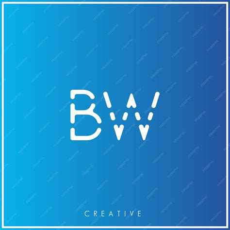 Premium Vector Bw Premium Vector Latter Logo Design Creative Logo Vector Illustration Logo