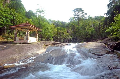 The Telaga Tujuh Seven Wells Waterfall At Langkawi Stock Image