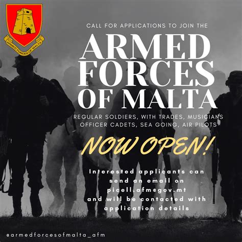Armedforcesofmalta Armedforces Malta Afm Application Enlistment Armed Forces Of Malta Afm
