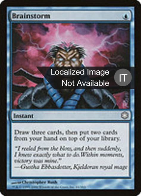Tempesta Cerebrale Brainstorm · Coldsnap Theme Decks Cst 61