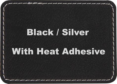 3 12 X 2 12 Blank Rectangle Laserable Leatherette Patch With Adhesive 100 Pack