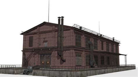 Old Factory 3d Model Turbosquid 2185289