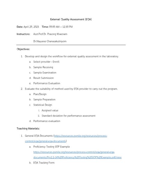 Eqa Workshop Lesson Plan Pdf