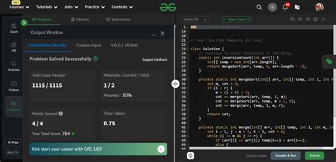 Vinay Kumar Siddha On Linkedin Gfg160 Geeksforgeeks Dailycoding Dsachallenge Mergesort