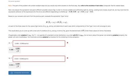 asymptotic behavior of the expressions for the errors