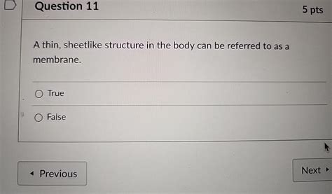 Solved Question 115 ﻿ptsa Thin Sheetlike Structure In The