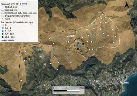 Sampling Areas And Camera Traps Position In 2018 2019 Sampling Phase