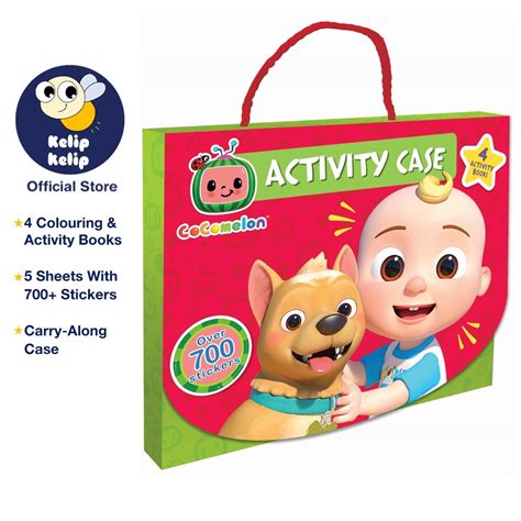 Cocomelon Abc And 123 Book T Set Activity Case With 4 Colouring