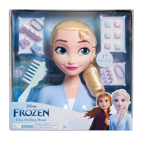 Brandclub Disney Frozen 2 Elsa Styling Head 17 Pieces Include Wear