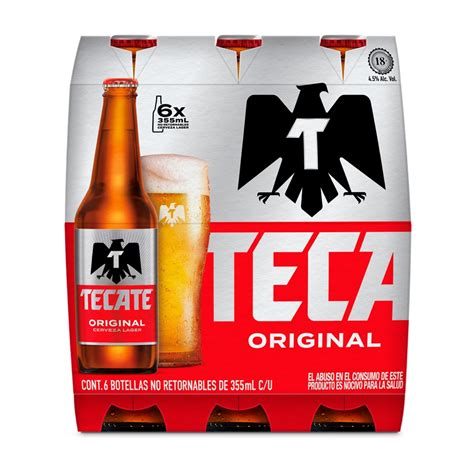 Cerveza Tecate 6 Pack 355 Ml C U Bodega Aurrera Despensa A Tu Casa