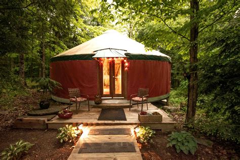 Luxury Yurt Rental Hidden In The Forest Near Bristol New Haven