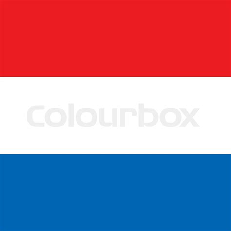 Dutch Square Flag Europe Stock Vector Colourbox