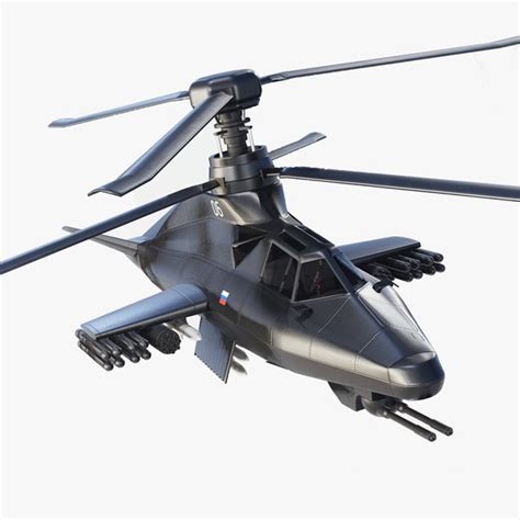 3d Ka 58 Black Ghost Attack Helicopter Turbosquid 1658595