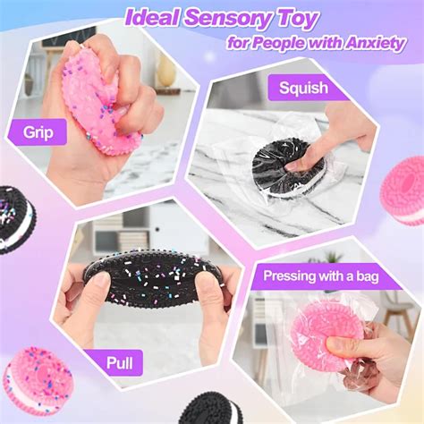Squishy Fidget Toys 4pcs Silicone Soft Stress Relief Toys