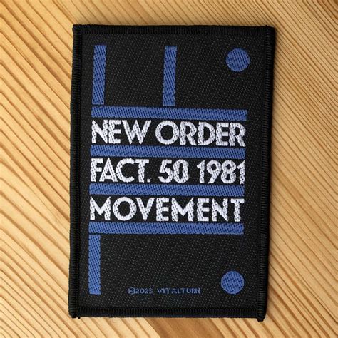 New Order Movement Woven Patch Todestrieb
