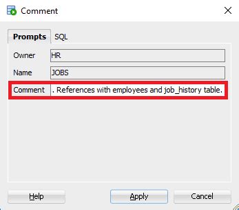How To Edit Table Comments With Oracle SQL Developer Oracle SQL Developer Tutorials