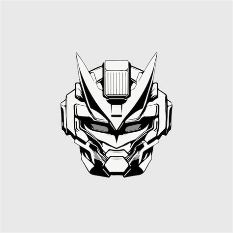 A Black And White Image Of A Transformers Head Premium Ai Generated
