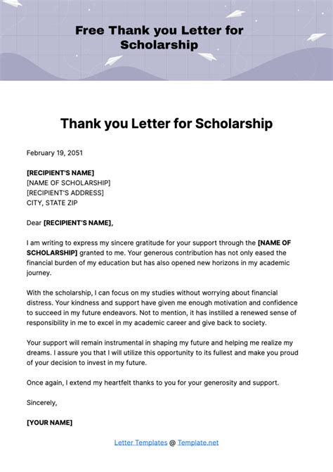 Free Scholarship Templates And Examples Edit Online And Download