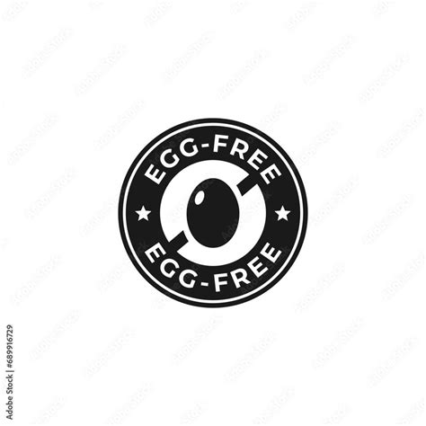 Egg Free Label Or Egg Free Stamp Vector Isolated Best Egg Free Label