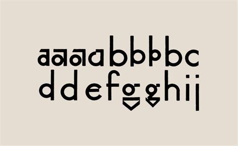 Futura Typeface Characteristics