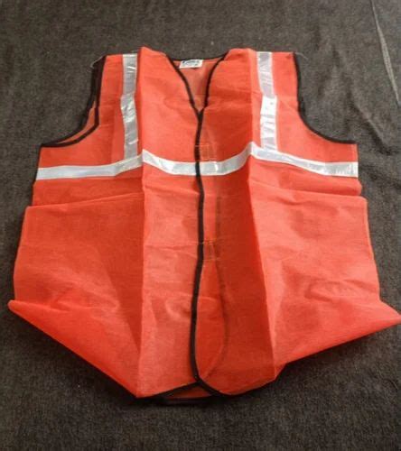 Orange Polyester Reflective Safety Jacket At ₹ 28 In Prayagraj Id 2855552567591