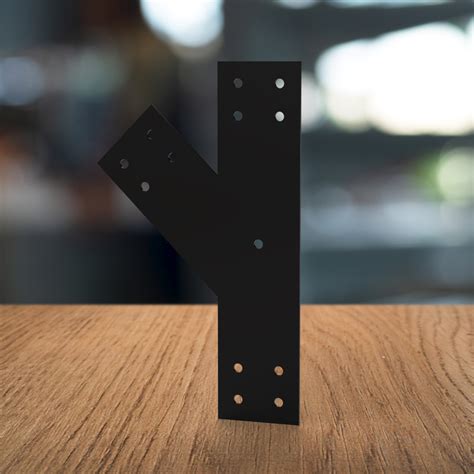 T Bracket With 45 Degree Leg Industrial Style For 6 Inch Lumber Wood Post Brackets