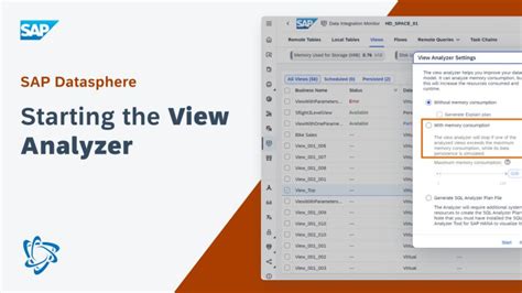 Starting The View Analyzer Sap Datasphere Tanja Wingerter
