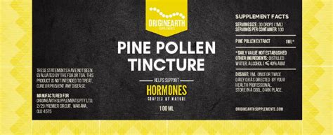 Pine Pollen Tincture Origin Earth Supplements My Phoenix Vitality