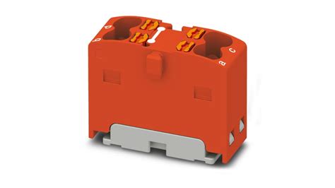 1046611 Phoenix Contact Distribution Block 4 Way 450v 17 5a Red Rs
