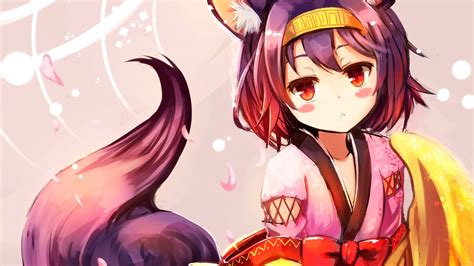 1031792 Illustration Simple Background Anime Anime Girls Purple Hair Fox Girl No Game No