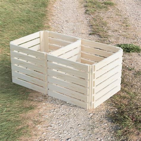 Double Compost Bin 1x4 Diy Plans Traditional Scandinavian Etsy Denmark