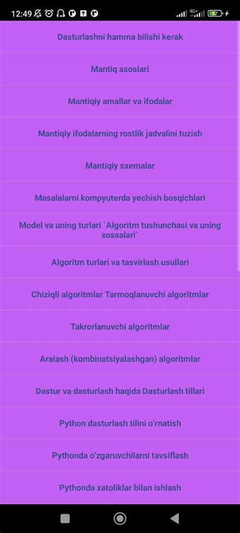 9 Sinf Informatika Darsligi Apk 1 0 Pour Android Gratuit Télécharger