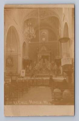 La Cruz Church Morelia Michoacan Rppc Antique Mexico Interior Photo