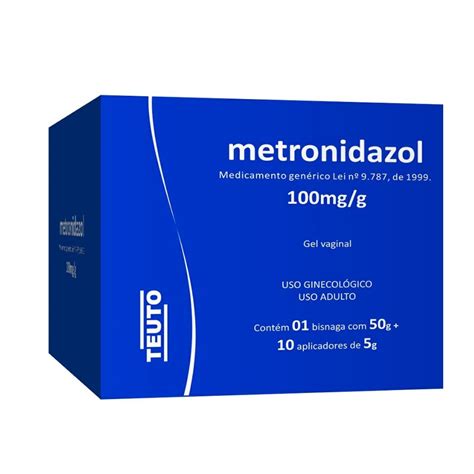 Metronidazol 100mgg Teuto Gel Vaginal 50g 10 Aplicadores De 5g