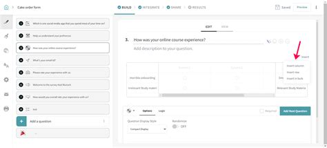 bipolar matrix question type surveysparrow