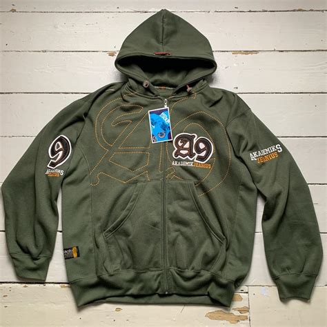 Akademiks A9 Khaki Green Tracksuit Wear Garson
