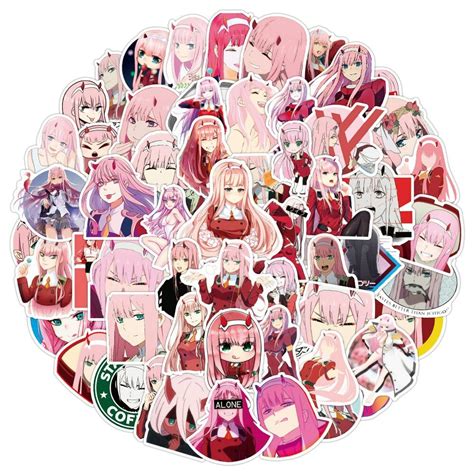 Zero Two Sticker By Animae In 2021 Anime Printables