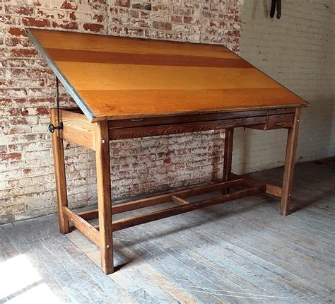 Vintage Hamilton Drafting Table Desk At 1stdibs
