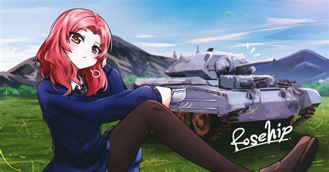 Gup Girlsundpanzer Rosehip Rosehip Gup Fanart Pixiv