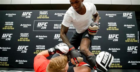 Israel Adesanya Ufc 236 Open Workout Highlights Mma Fighting