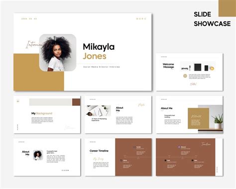 Job Interview Deck Powerpoint Template Ppt Template Job Etsy