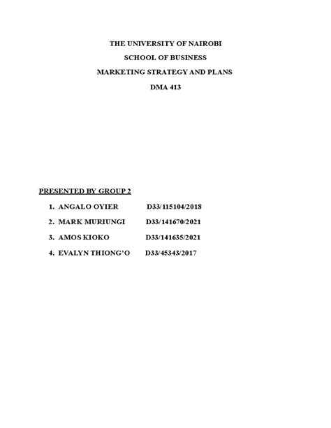 Reverse Distribution Theory The University Of Nairobi School Of Business Marketing Strategy