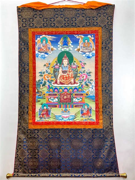 Longchenpa Thangka Large 1 Tibetan Treasures