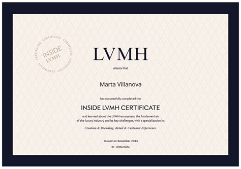 Thrilled To Have Completed The Inside Lvmh Certification 🎉 8 Weeks 4