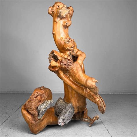 Meiji Era Japanese Sculpted Burl Root Wood For Sale At Pamono