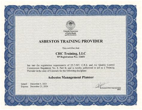 Cdphe Management Planner Asbestos Bettercertify