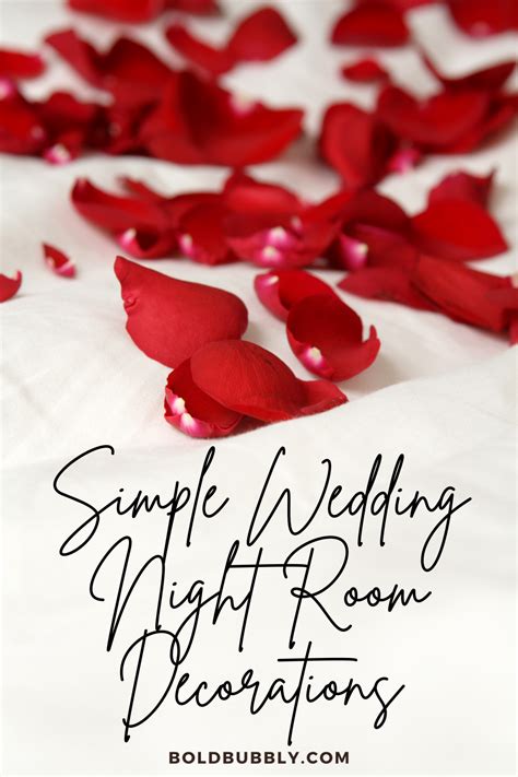Simple Wedding Night Room Decorations For A Romantic First Night