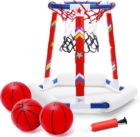 Pool Basketball Hoop Floating Inflatbale Pool Basketball Games Toys