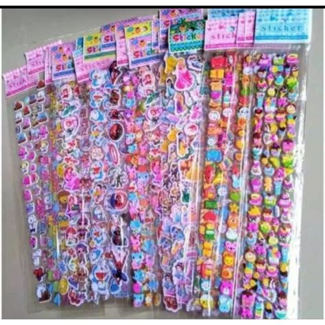 Jual 20 Pcs Stiker Panjang Stiker Timbul Stiker Viral Stiker