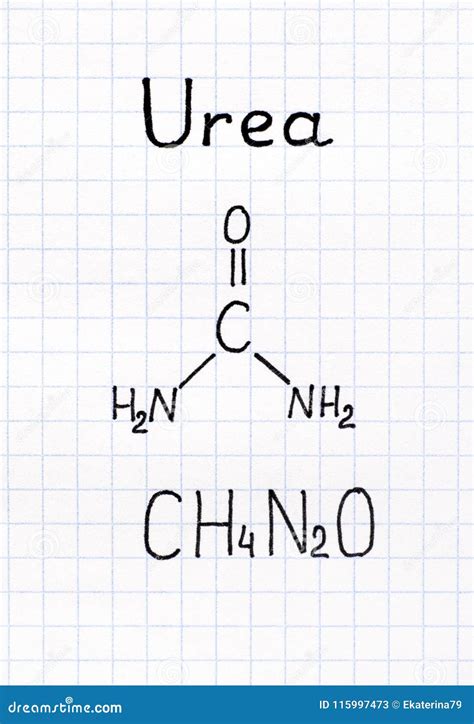 Chemical Formula Of Urea Stock Image Image Of Structure 115997473